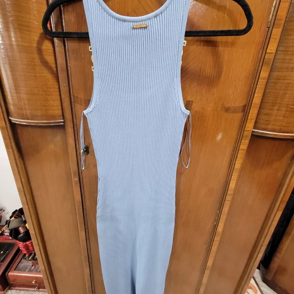 Michael Kors | Dresses | Michael Kors Light Blue Knit Dress Small ...